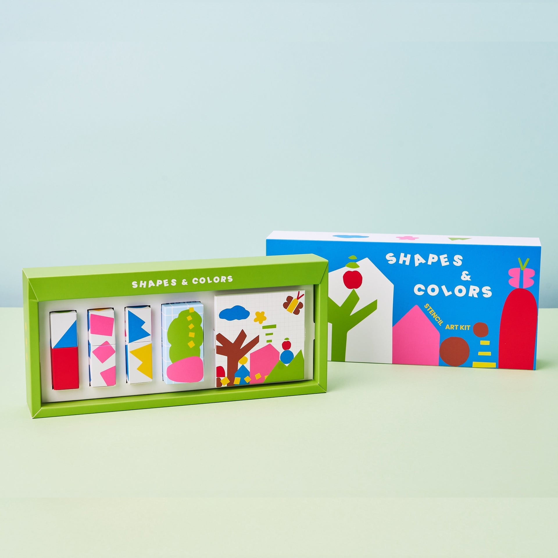 Shapes&Colors Stencil Art Kit-Nature – ioio-studio