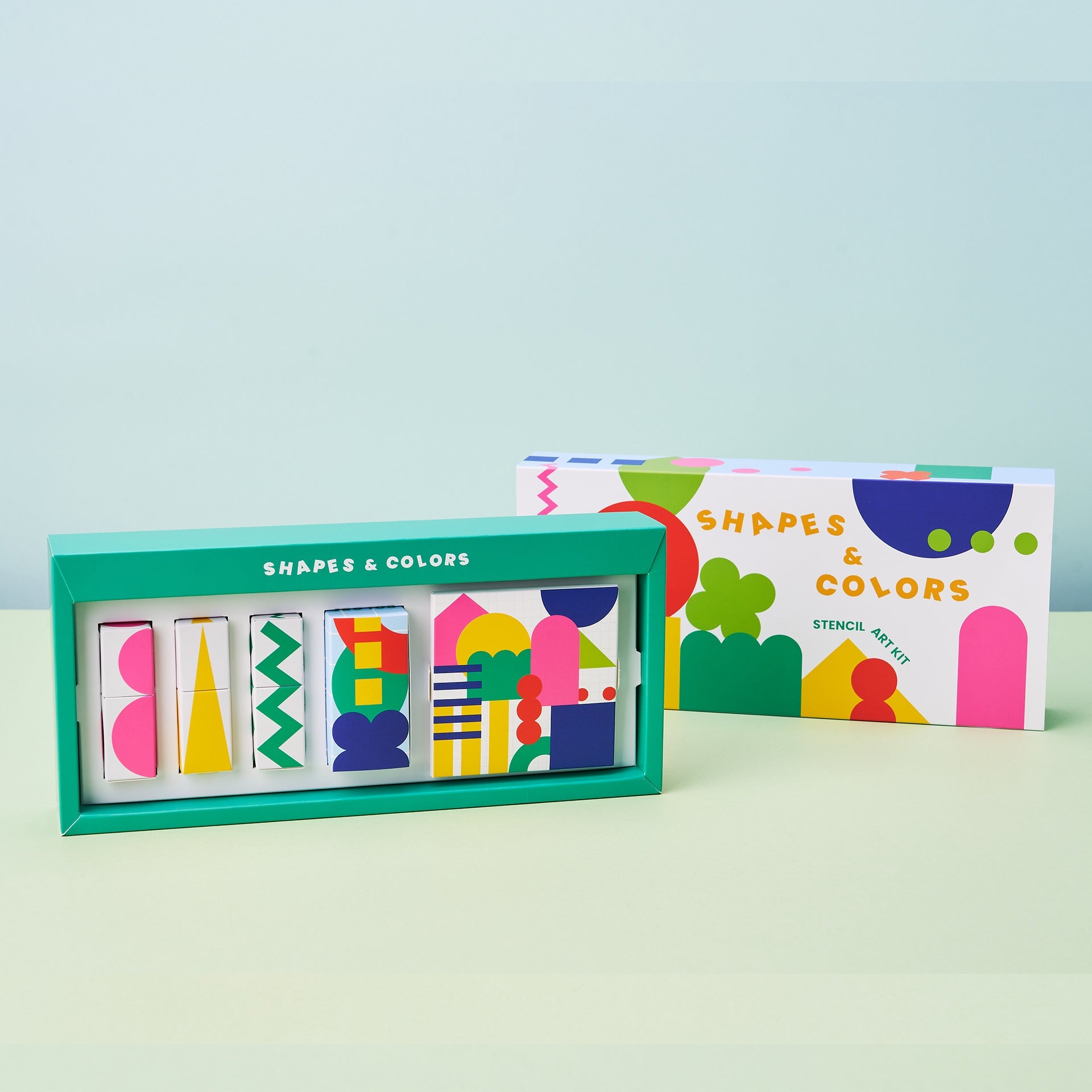 Shapes&Colors Stencil Art Kit-Graphic – ioio-studio